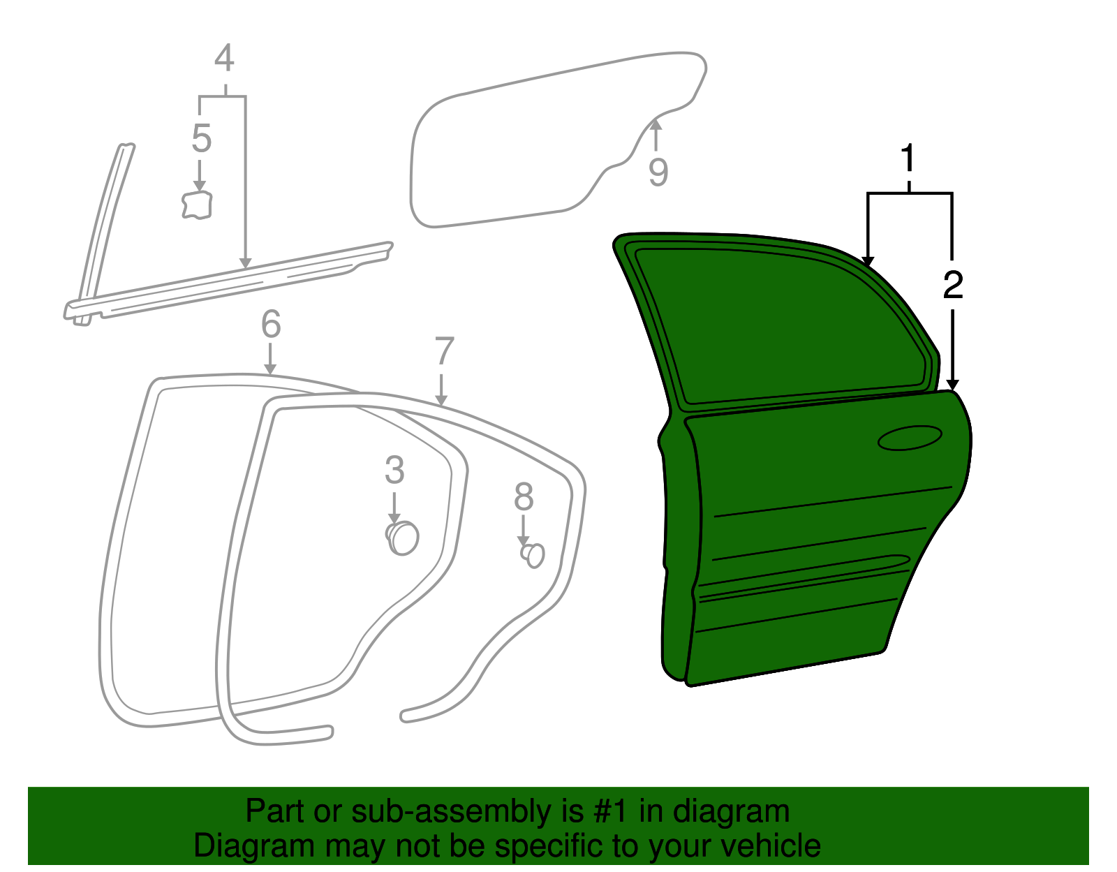 2001-2006 Kia Optima Door Shell 77004-3C020 | QuirkParts