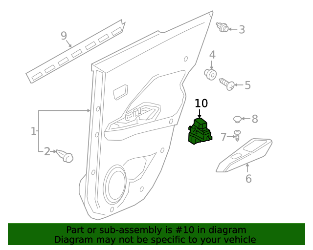 25411-5RA0A - Window Switch 2018-2024 Nissan | Nissan Parts ...