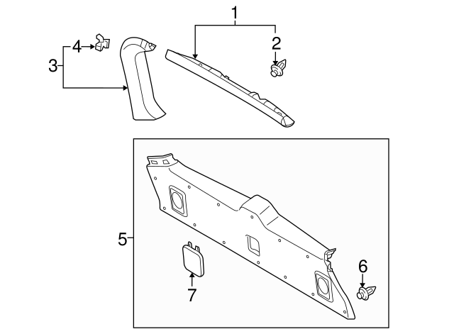 67939-60091-B0 - Upper Trim - 2008-2011 2013-2020 Toyota Land Cruiser ...