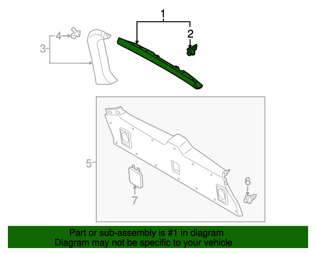67939-60091-B0 - Upper Trim - 2008-2011 2013-2020 Toyota Land Cruiser ...
