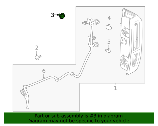 2018-2021 GM Tail Lamp Retainer 84221533 | GMPartsDirect.com