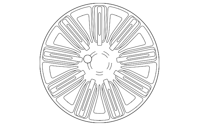 2016-2022 Land Rover Alloy Wheel, 22" 9 Split-Spoke LR099147 ...