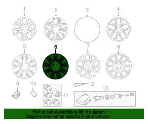 Genuine OEM Alloy Wheel, 21 Inch 5 Split-Spoke Part# LR045069 Fits 2014 ...