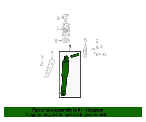 2013-2017 GM Rear Shock Absorber 23147604 GM | GMPartsDirect.com