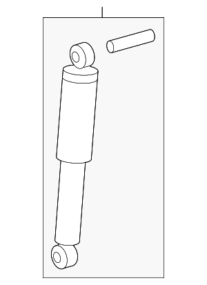 2013-2017 GM Rear Shock Absorber 23147604 GM | GMPartsDirect.com