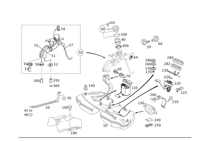 203-470-34-94 - Auxiliary Pump 2001-2006 Mercedes-Benz | Mercedes-Benz ...