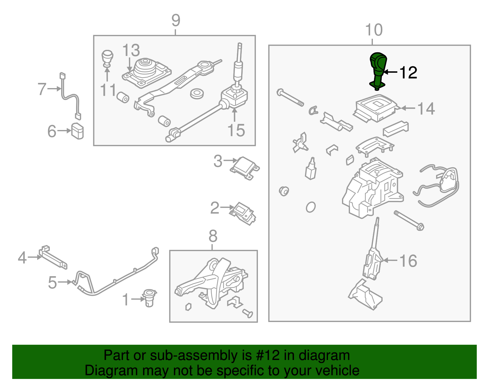 2014-2016 Hyundai Genesis Coupe Shift Knob 467112m400 | Retail ...