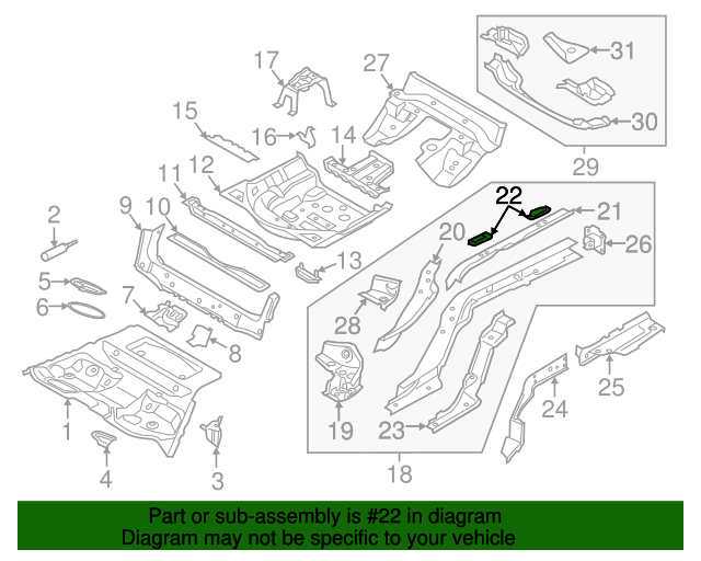 8K0-253-144-E - Exhaust System Hanger Bracket 2008-2020 Audi | Audi OEM ...