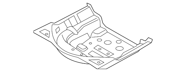 2017-2023 Audi Rear Floor Pan 8W0-802-088-C | Audi USA Parts