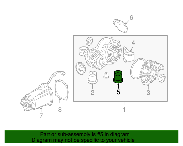 2007-2017 GM Differential Carrier Bushing 20914914 | GMPartsDirect.com