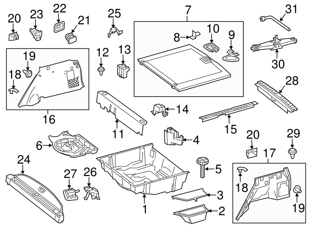 2012-2019 Mercedes-Benz Side Trim Panel 166-690-77-00-8Q91 | MB Parts ...