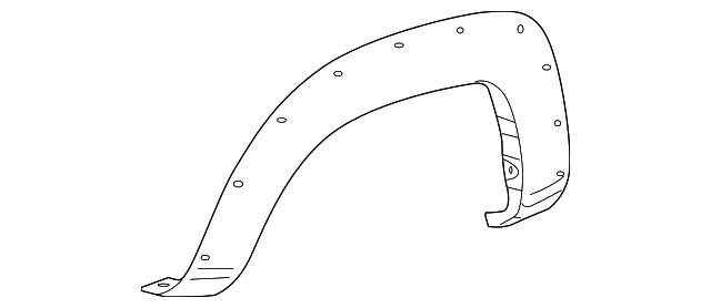 75874-04050 - Fender Flare - 2005-2015 Toyota Tacoma | Toyota Parts ...