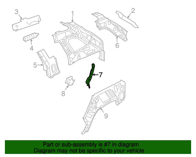 2014-2020 Jeep Cherokee Extension - Driver's Side (LH) 68105829AB ...