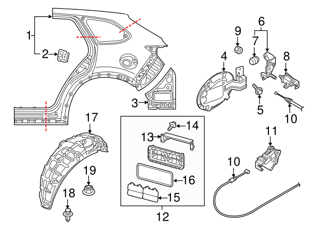 TK48-56-1J1A - Splash Shield - 2016-2021 Mazda CX-9 | MazdaSwag