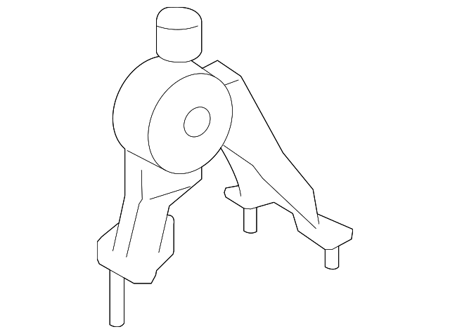 12371-0H080 - Engine Mount (Rear) - 2009-2013 Toyota | OEM Genuine ...