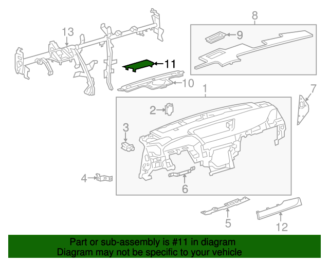 Lexus OEM Speaker Grille Part# 55408-30280-C0 | OEM Vehicle Parts