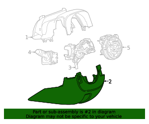 2022-2024 GM Lower Column Cover 87853848 GM | GMPartsDirect.com