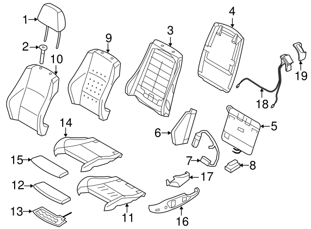 52-10-6-985-583 - Cover, release left 2007-2013 BMW | AutoNationParts.com
