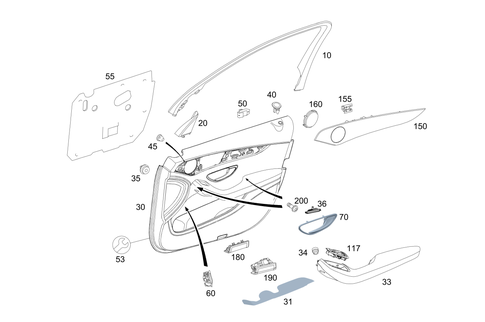 Door Trim for 2020 Mercedes-Benz GLC 43 AMG® | Mercedes-Benz USA Parts