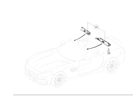 Soft Top Lock for 2020 Mercedes-Benz AMG® GT | Mercedes-Benz USA Parts