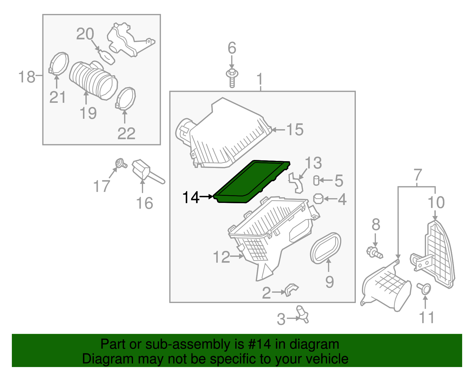 16546-EZ31A - Air Filter - 2017-2024 Nissan | Nissan OEM Parts Direct