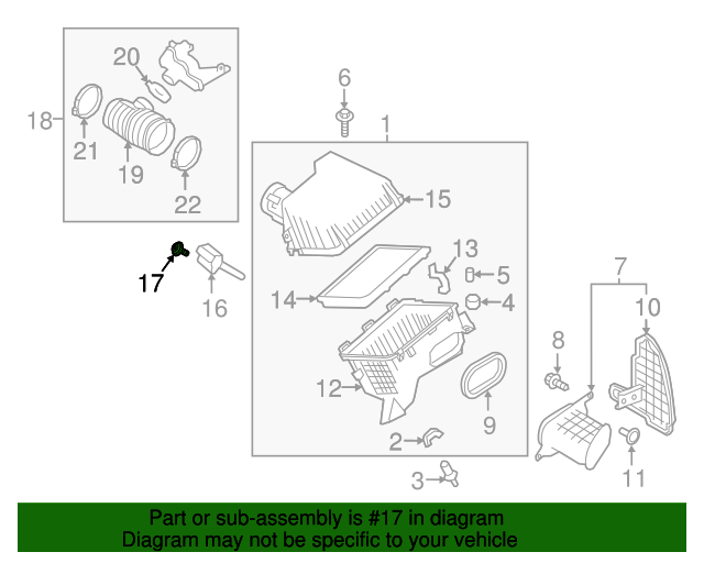 2016-2021 Nissan Air Mass Sensor Screw 08310-41225 | TascaParts.com