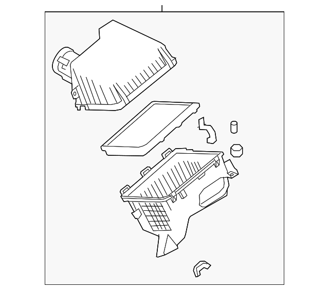 2016-2024 Nissan TITAN XD Air Cleaner Assembly 16500-EZ31B | Parts for ...