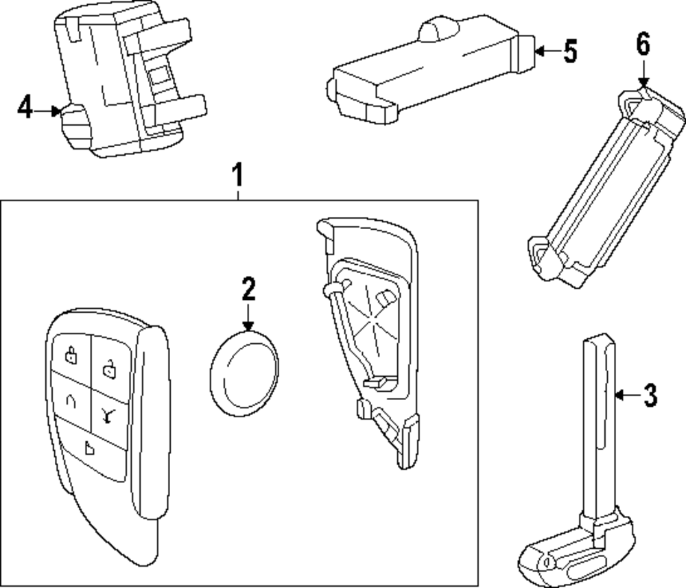 GM Parts | Door Lock and Ignition Key - (13536165) | GM Parts Store