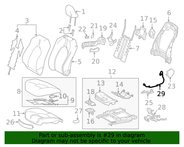 2020-2024 Toyota Camry Seat Heater Pad Connector 82191-06A50 | Toyota ...