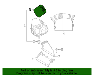 2019-2025 Audi Air Filter 4K0-133-844-D | OEM Parts Online