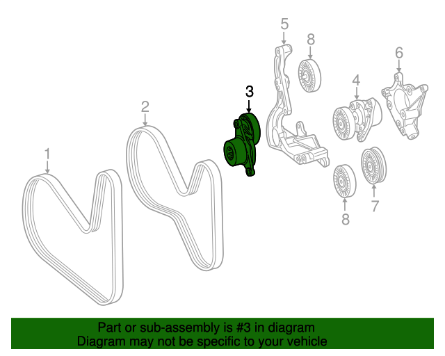 2015-2023 Mercedes-Benz Accessory Drive Belt Tensioner Assembly 177-200 ...