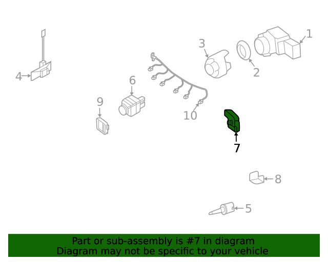 2019-2023 Mercedes-Benz Collision Avoidance Camera Bracket 000-888-08 ...
