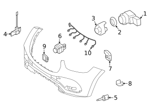 167-888-65-00 - Collision Avoidance Camera Bracket 2020-2023 Mercedes ...