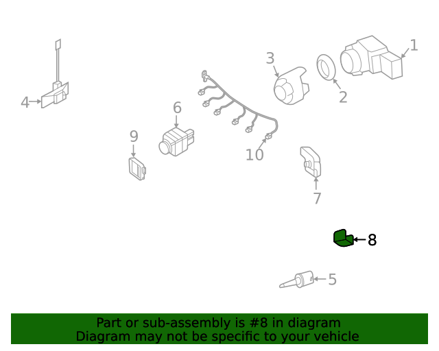 2020-2021 Mercedes-Benz Front Camera Retainer 167-888-31-00 | MB Parts ...