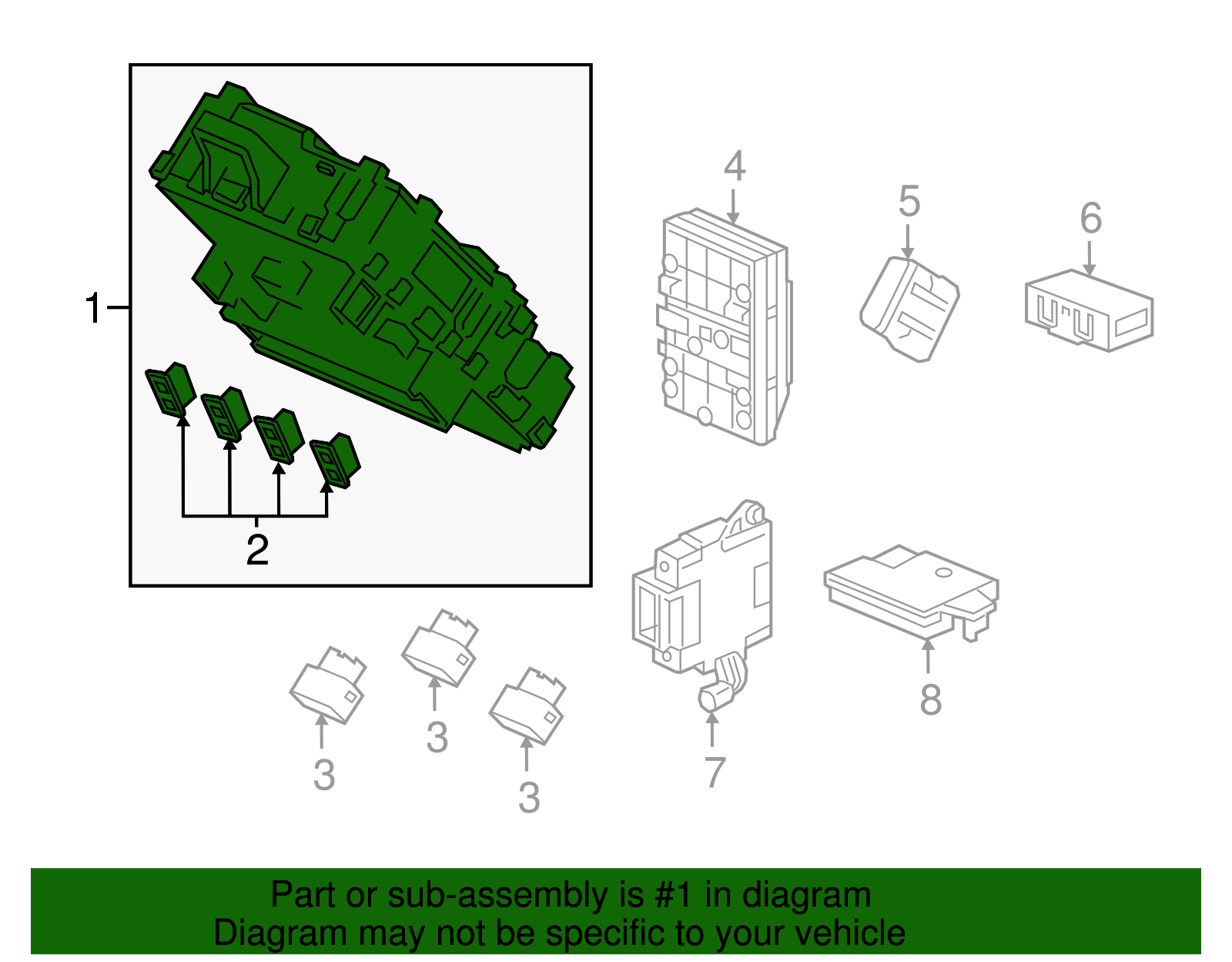 38200-TPG-A01 - Box Assembly Fuse - 2020 Honda CR-V | Genuine Honda Parts