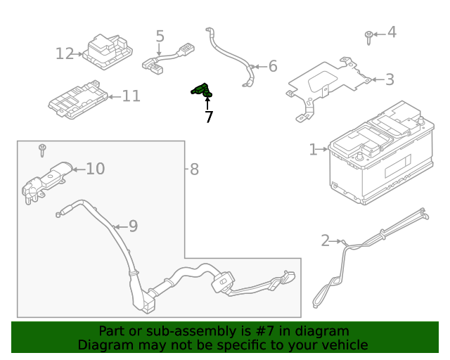 LR157912 - Battery Current Sensor 2017-2024 Land Rover | AutoNation Parts