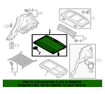 2018-2021 Hyundai Floor Cover 85720-J9000-TRY | OEM Hyundai Parts