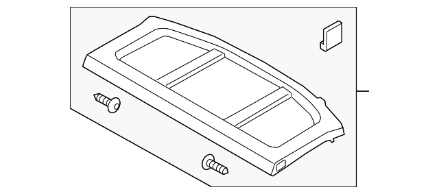 85930-J9000-TRY - Package Tray Trim - 2018-2023 Hyundai | hyundaiparts