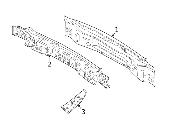 41007467369 - 2018-2022 BMW X2 Inner Panel (41-00-7-467-369) | BMW of ...