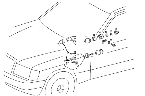 Electric Cables Used for Starting and Light Switches for 1993 Mercedes ...
