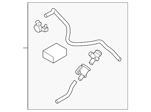 Genuine BMW 54-37-7-187-745 | Convertible Top Stowage Compartment Drain ...