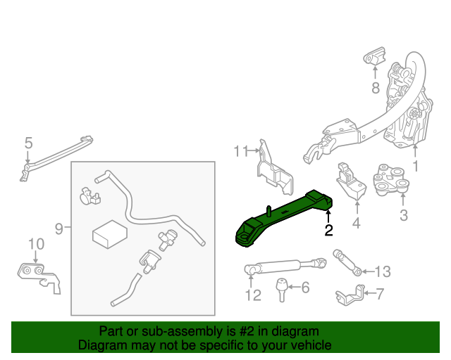 Genuine BMW 54-37-7-290-346 | Front Bracket | FREE Shipping on Most ...