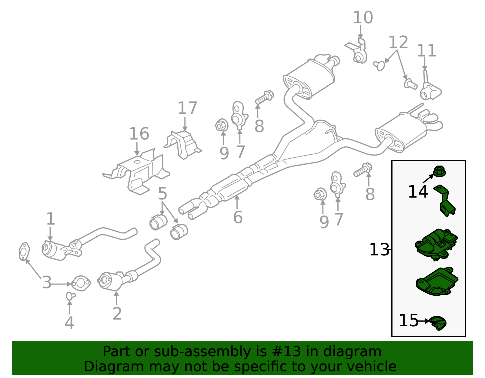 Original 2020-2022 Ford Mustang Ford Mustang Active Exhaust Valve JR3Z ...