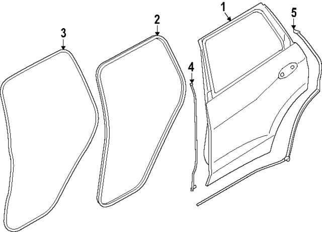 Genuine BMW 51-76-9-451-267 | Front Weather-Strip | FREE Shipping on ...
