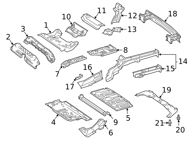 2019-2022 Mercedes-Benz Rear Rail 177-610-59-02 | MB OEM Parts
