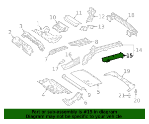 177-610-60-02 - Rear Rail 2019-2021 Mercedes-Benz | Mercedes-Benz USA Parts