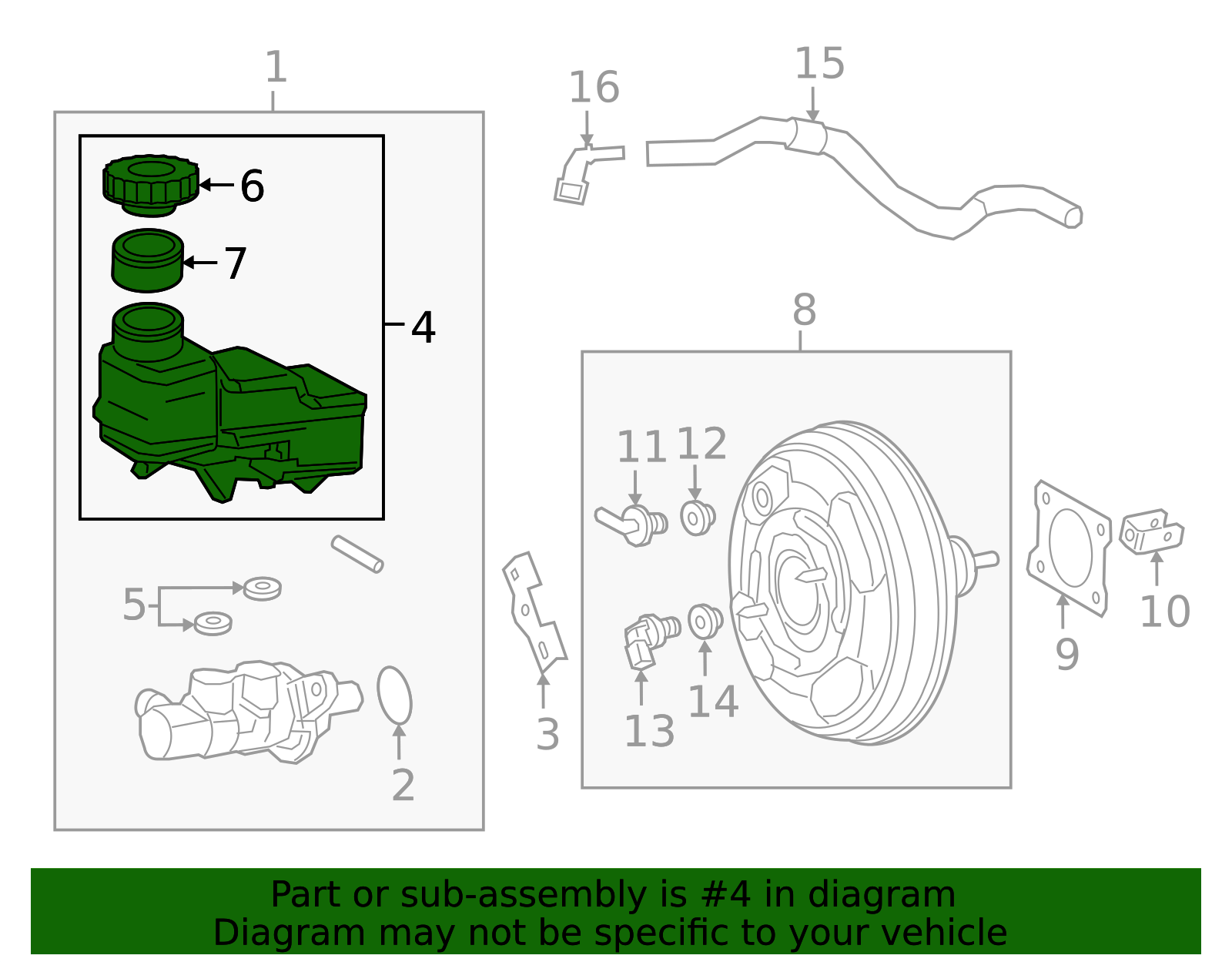 47220-02330 - Brake Master Cylinder Reservoir 2019-2025 Toyota | North ...