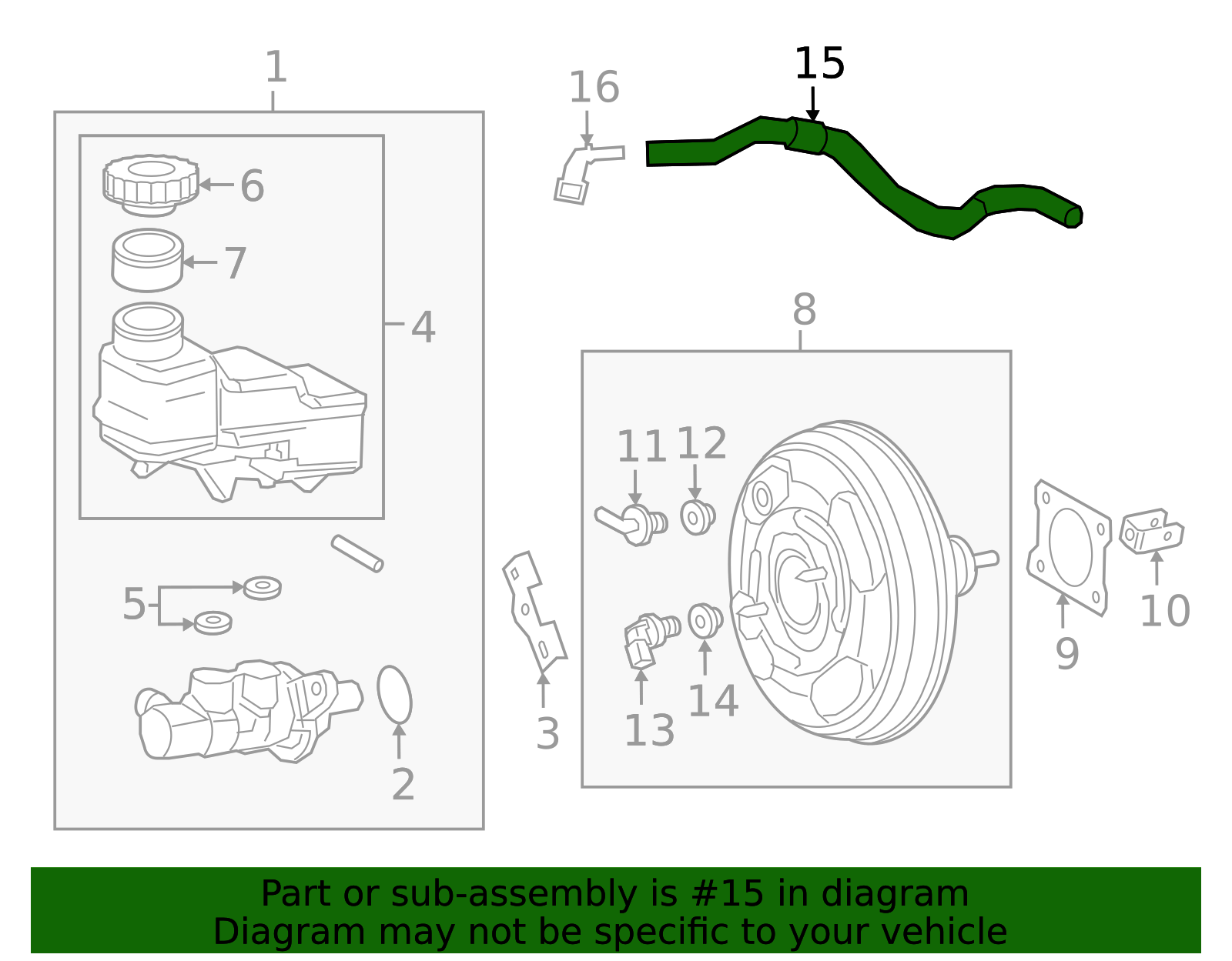 44772-02160 - Brake Vacuum Hose 2020-2024 Toyota | AutoNation Parts