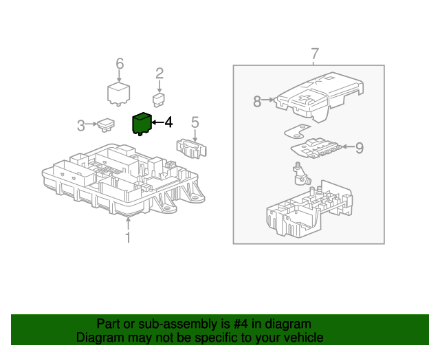 2014-2020 GM Relay 13306940 | GMPartsDirect.com