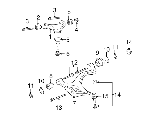 2005-2009 Land Rover LR3 Lower Control Arm LR075994 | JaguarParts.com